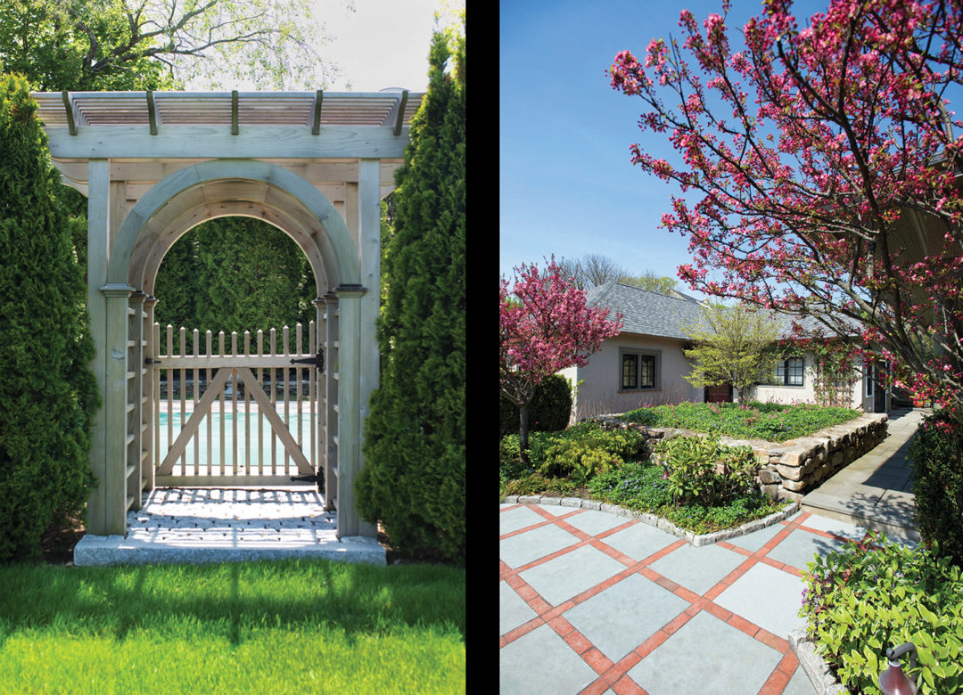 Courtyard Entry Reminiscent of Historic Garden | HH Design